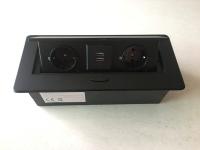 China Desktop Connection Data Box for Office Desk Media Socket in Germany Power and Data Socket for sale