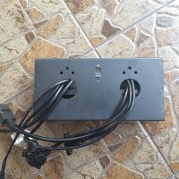 China Customize Multimedia Desk Grommet Power Cable Cubby Socket Box with Double Side Power for sale