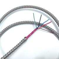 China Armored Fire Resistant Cable 1424 2x0.5mm PVC Jacket US Standard 12mm 3/8in for sale