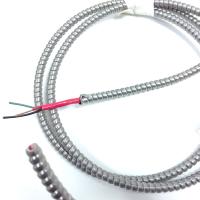 China Armored Fire Resistant Cable 1424 2x0.5mm PVC Jacket US Standard 12mm 3/8in for sale