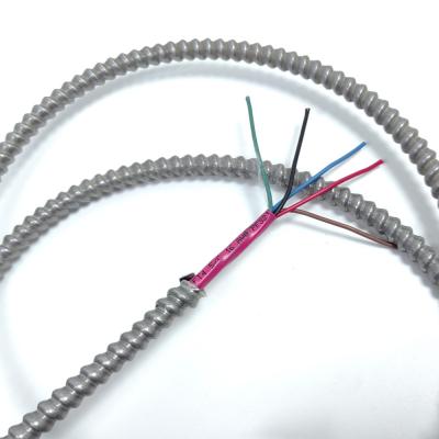 China Armored 4x0.5mm2 Shielded/Unshielded Stranded Fire Alarm Cable 3 Cores PVC Jacket for sale