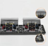 China UK Double Gang Pop Up Floor Socket Aluminum Alloy 16A 250V Power Outlet Box for sale