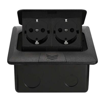 China 110v-250v Rated Voltage Universal Design Pop Up Electrical Outlet with USB and EU Plug for sale