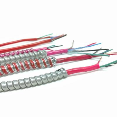 China PVC Jacket Copper Conductor 1x2x1.5 Armored Fire Alarm Cable for US CA Market for sale