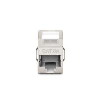 China Exact Cables Cat6A Shielded Network Cable Extender Dual-Way Connector Keystone Adapter for sale