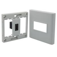 China Standard Grounding Black Universal Plugs Charging Wall Socket with Custom Power HDMI for sale