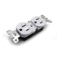 China US Standard 15A 125V 5-15R Tamper Resistant Decorative Switched Socket with FR PP Shell for sale