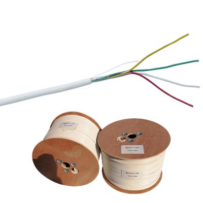 China 6 Core 0.5mm Brown CPR Alarm Cable EN50575 IEC6032-1 Shielded Al Foil Solid for UK Market for sale