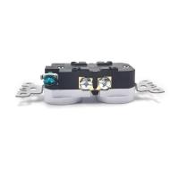 China 125V 15A American AC Power Electric Double Duplex Receptacle Outlet Wall Socket with 6 Pins for sale