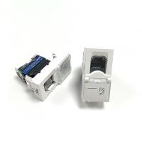 China Exact Cables Cat6 UTP Keystone Jack 45x22.5mm French Type Single Port Networking for sale