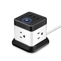 China Extension Socket 250V 10A 2 USB Ports Universal Travel Mobile Multiple Plug Cable 1.8M for sale