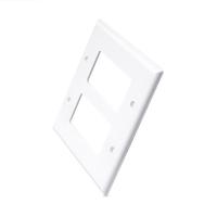 China 1 2 3 Gang Wall Switch Outlet Cover ABS American Standard Wall Plate 12 24V for sale