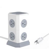 China Multi-layer Vertical Extension Socket With USB Port for 110-220V Charging Convenience for sale