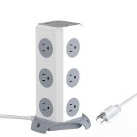 China Multi-layer Vertical Extension Socket With USB Port for 110-220V Charging Convenience for sale