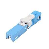 China SC UPC Fiber Optic Fast Connector FTTH Low Insertion Loss 0.2dB 1000 Times Durability for sale