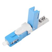 China SC UPC Fiber Optic Fast Connector FTTH Low Insertion Loss 0.2dB 1000 Times Durability for sale