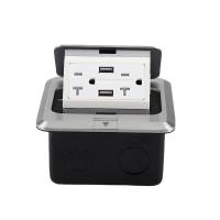 China European Standard Aluminum Alloy Pop Up Floor Socket 16A 250V with EU Outlet for sale