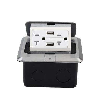 China European Standard Aluminum Alloy Pop Up Floor Socket 16A 250V with EU Outlet for sale