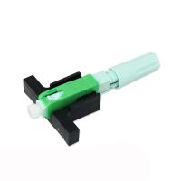 China SC UPC APC Fiber Optic Fast Connector Low Insertion Loss 0.2dB for Telecom Networks for sale