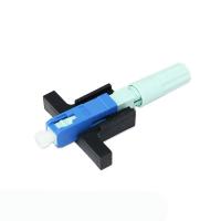 China SC UPC APC Fiber Optic Fast Connector Low Insertion Loss 0.2dB for Telecom Networks for sale