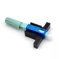 China SC UPC APC Fiber Optic Fast Connector Low Insertion Loss 0.2dB for Telecom Networks for sale