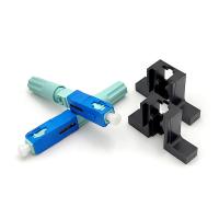 China SC UPC APC Fiber Optic Fast Connector Low Insertion Loss 0.2dB for Telecom Networks for sale