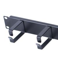 China 1U 12 ring 24 ring cable management bar for Networking System in 19