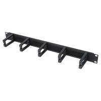 China 1U 12 ring 24 ring cable management bar for Networking System in 19