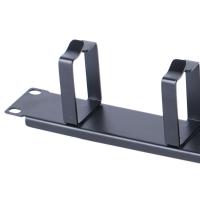 China 1U 12 ring 24 ring cable management bar for Networking System in 19