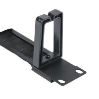 China ABS Vertical Network Rack Cable Manager 1U Brush Panel for 19 Inch Server Cabinet for sale