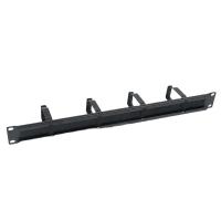 China ABS Vertical Network Rack Cable Manager 1U Brush Panel for 19 Inch Server Cabinet for sale