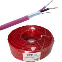 China ExactCables Screened 2x1.0SQMM Solid Copper Fire Alarm Cable with Red PVC Insulation for sale