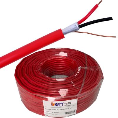 China Shielded Fire Alarm Cable 2x0.8mm2 BC Bare Copper FPL FPLR PVC Jacket Industrial for sale