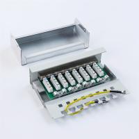 China 1U 8 Port Cat6A Cat6 Cat5e Wall Mount Patch Panel 19 Inch Steel Black OEM for sale