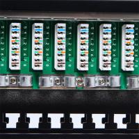 China 19 Inch 48 Port UTP 1U Rack Mount Keystone Patch Panel for Cat6 Cabling for sale