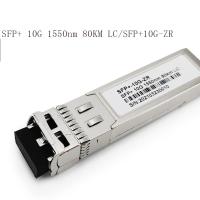 China 10G SFP LC SM 1550nm 80km Dual Fiber Transceiver Module Compatible with Cisco HP for sale