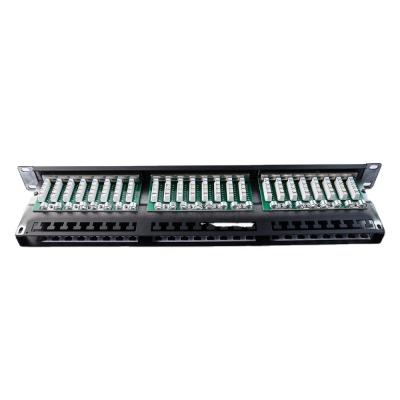 China 48 Port Networking Patch Panel for Cat5e Cat6 Cat6a Cat7 Modular System for sale