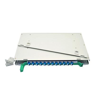 China 12 Core Rack Mount Fiber Optic ODF Box with SC Square Opening and Easy Installation for sale
