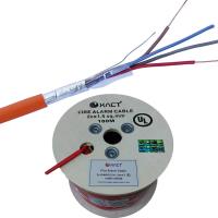 China ExactCables 2x1.0mm2 Fire Alarm Circuit Cable PVC Insulated Bare Copper Wire 6.5mm for sale