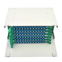 China 72 Port ODF Optical Distribution Frame SC FC ST LC Compatible 1.2mm Steel Plate for sale