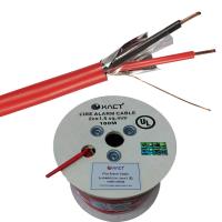 China UL1424 Power Limited Silicone Rubber Fire Alarm Cable 2x0.5mm Al Foil Shield for sale