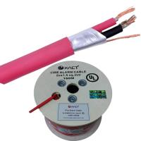 China UL1424 Power Limited Silicone Rubber Fire Alarm Cable 2x0.5mm Al Foil Shield for sale