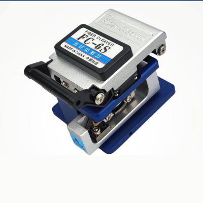 China FTTH Fiber Cable Cleaver FC-6S High Precision 12 Blades 36000 Cleaves Optical Fiber Cleaver for sale