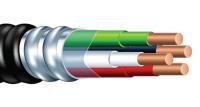China 600V UL1569 Type MC Metal Clad Cable with Aluminum Interlocking Armor for Industrial Use for sale