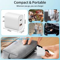 China 20W Dual Port QC PD 3.0 USB C Wall Charger Fast Charging for iPhone 14 13 12 Pro Max for sale