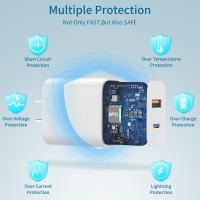 China 20W Dual Port QC PD 3.0 USB C Wall Charger Fast Charging for iPhone 14 13 12 Pro Max for sale