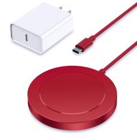 China 1 Conductor Magnetic Wireless Charger for Mag-Safe iPhone Round Wire Material Shape for sale