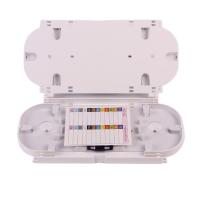 China FTTH Fiber Optic Splice Tray 12 24 Core Splice Cassette Indoor Terminal Box ABS Plastic 225x115x18mm for sale