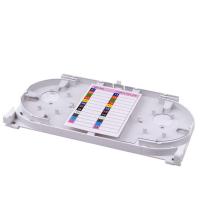 China FTTH Fiber Optic Splice Tray 12 24 Core Splice Cassette Indoor Terminal Box ABS Plastic 225x115x18mm for sale