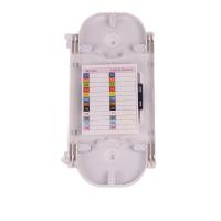 China FTTH Fiber Optic Splice Tray 12 24 Core Splice Cassette Indoor Terminal Box ABS Plastic 225x115x18mm for sale